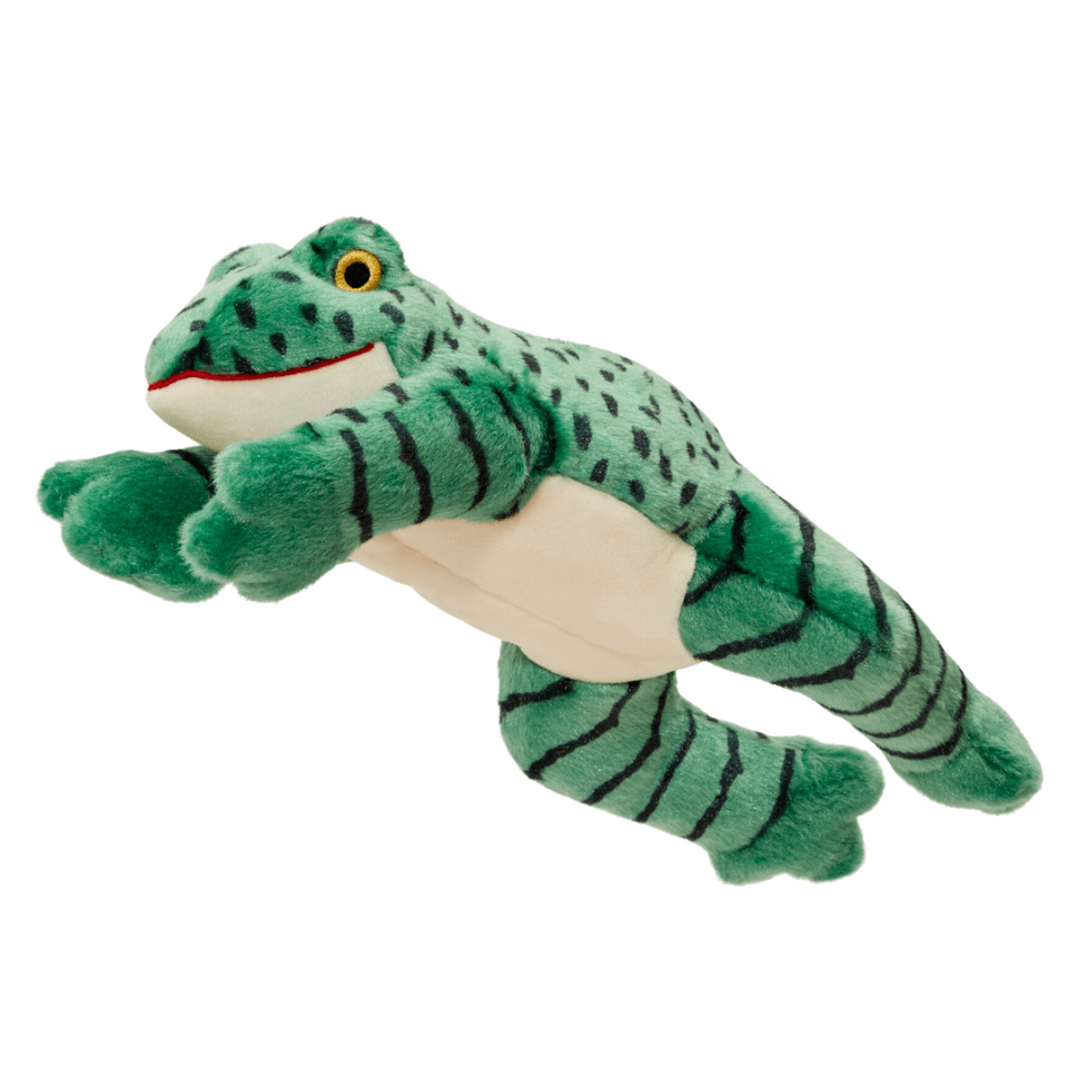 Fluff & Tuff Oliver Frog Plush Dog Toy