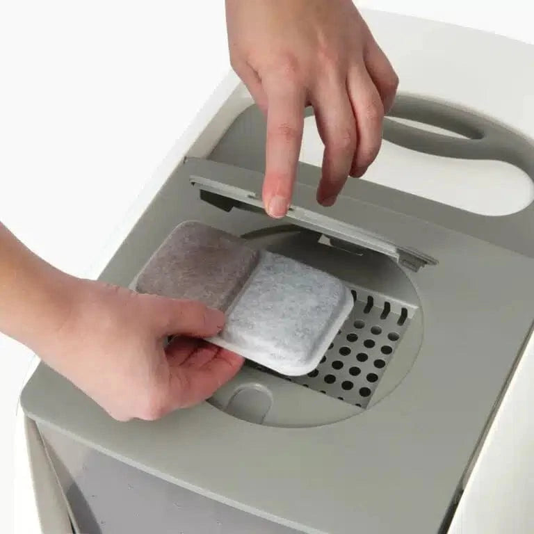 Catit Airsift Cat Litter Pan Dual Action Air Purifier Pad