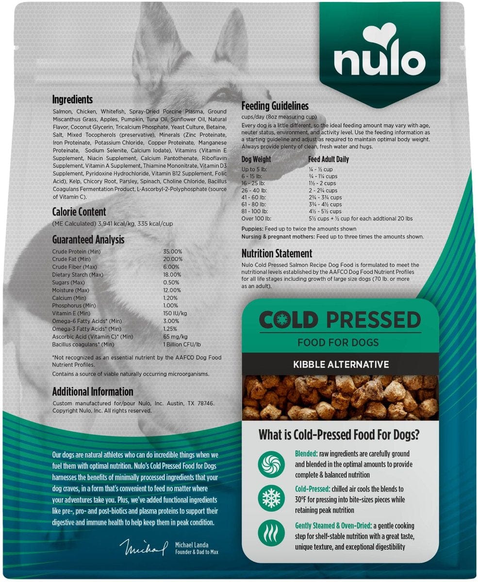 Nulo Cold Pressed Puppy & Adult Grain-Free Salmon Recipe Dry Dog Food