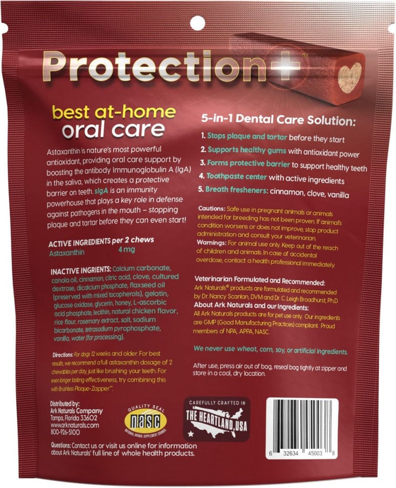 Ark Naturals Protection Brushless Toothpaste Dental Chews for Large Br